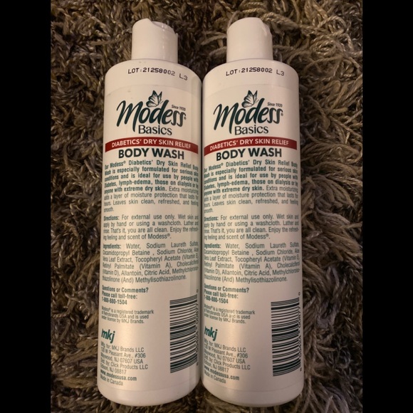 moddess | Bath & Body | Modess Basics Diabetic Dry Skin Relief Body ...
